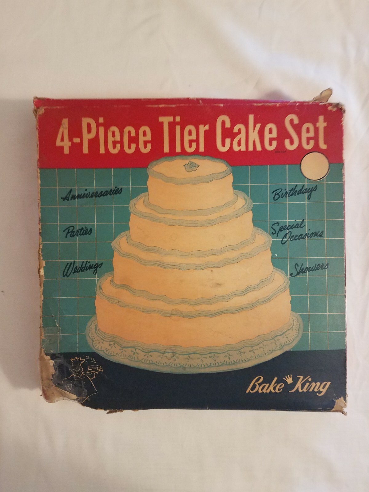 Vintage Bake King 4-Piece Tier Cake Set - Round Pans in Original Box | eBay