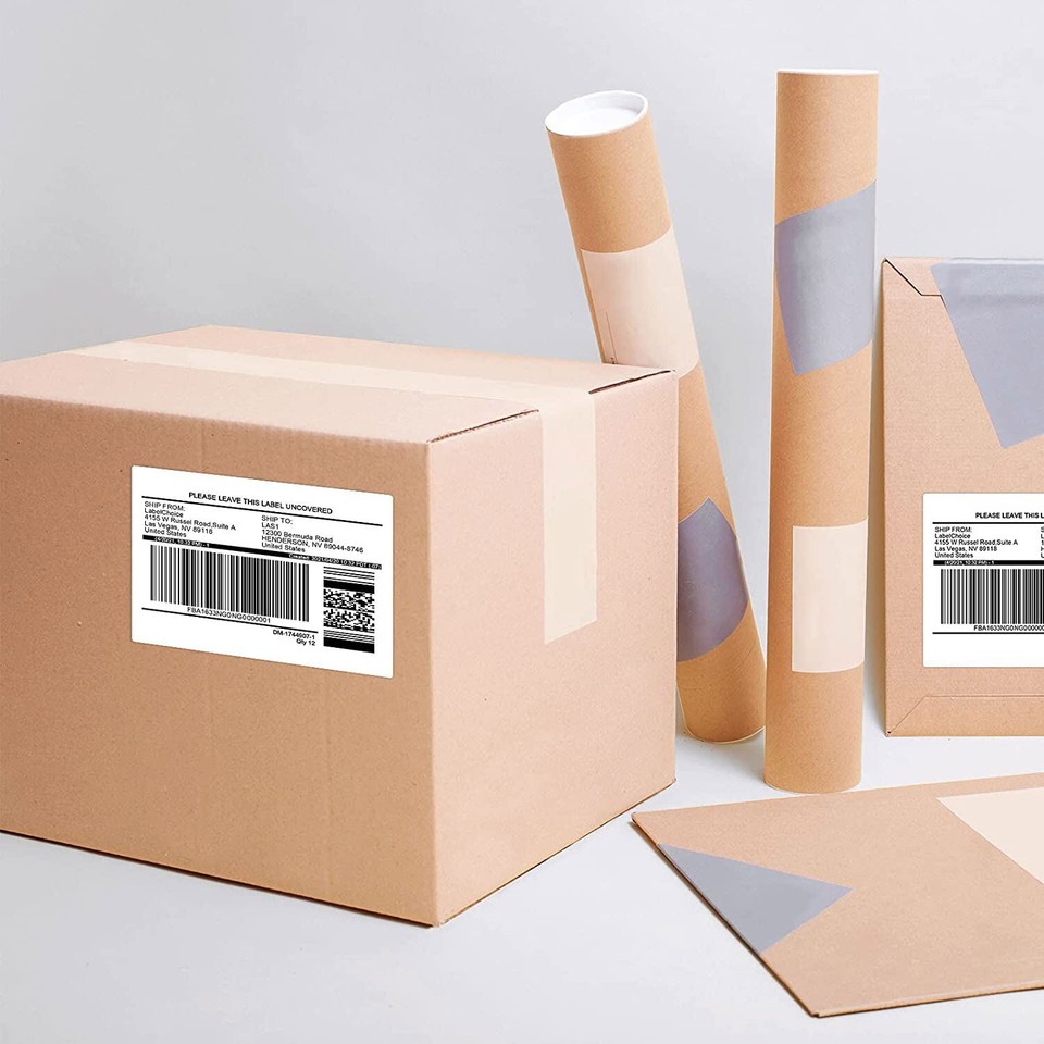 10Rolls 4x3 Direct Thermal Shipping 500 Labels for Zebra LP2824 LP2844 ...