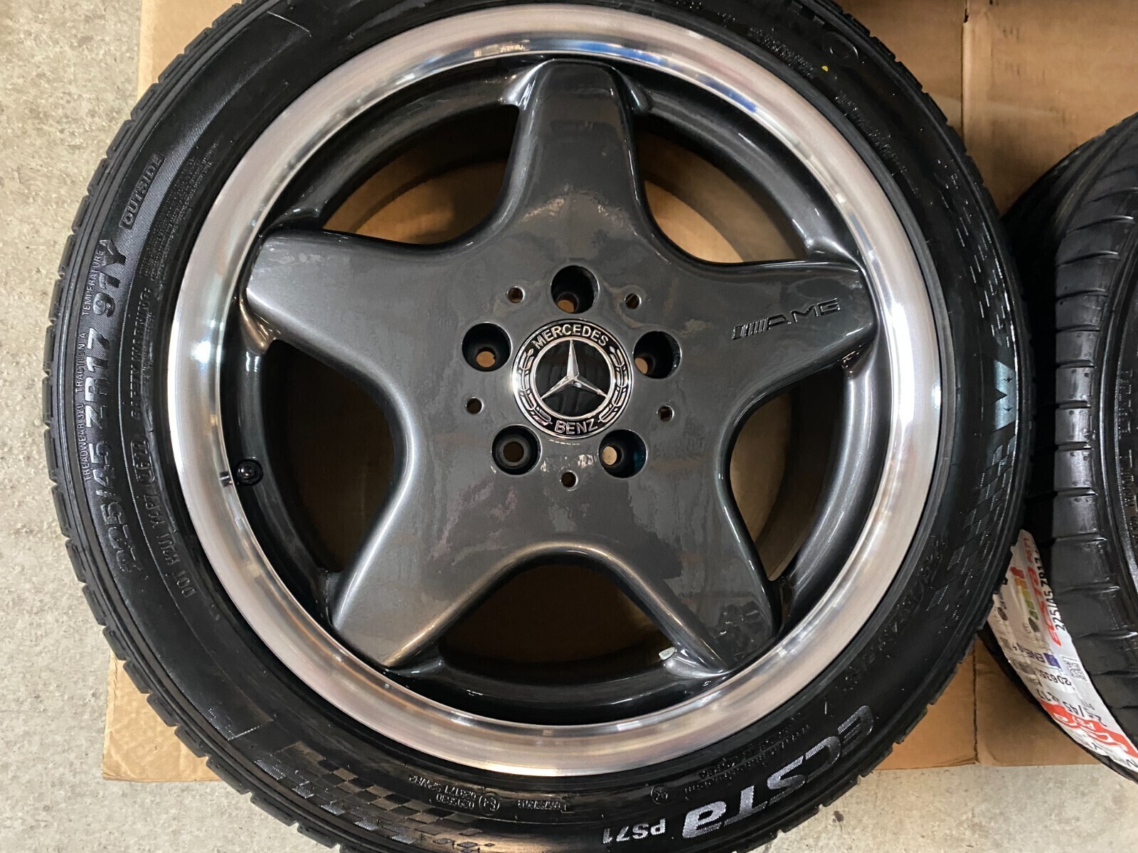 4 AMG Rims 17" Summer Tires Styling I Mercedes W202 W124 W209 R170 R171 ...