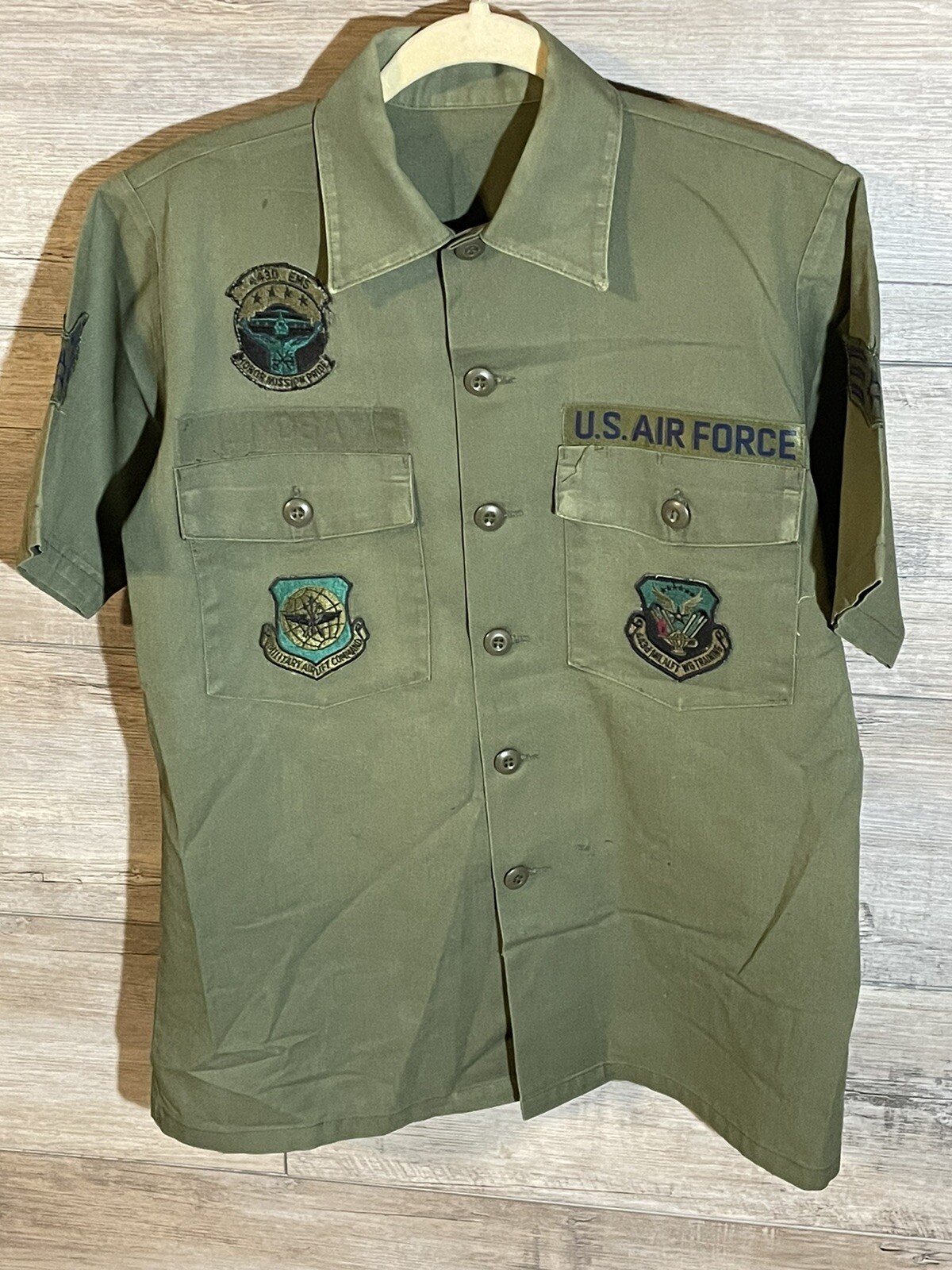 US AIR FORCE OG-107 MED-REG SHORT SLEEVE SHIRT UTILITY DURABLE PRESS | eBay