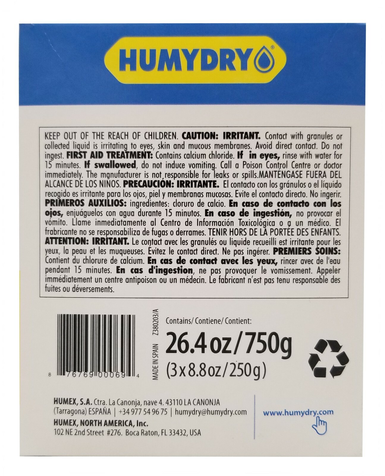 HUMYDRY Refills, 3 - 8.8oz packs / NEW | eBay