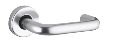ROUND ROSE HANDLE CONSORT RTD SAFETY LEVER - POLISHED ALUMINIUM - NEW ...