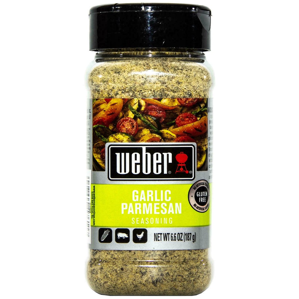 Weber Garlic Parmesan Seasoning 6.6 oz Jar Spice Blend Wing Dust | eBay