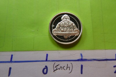 8 GRAMS SANTA CLAUS FELIZ NAVIDAD MERRY CHRISTMAS RARE 999 SILVER COIN ...