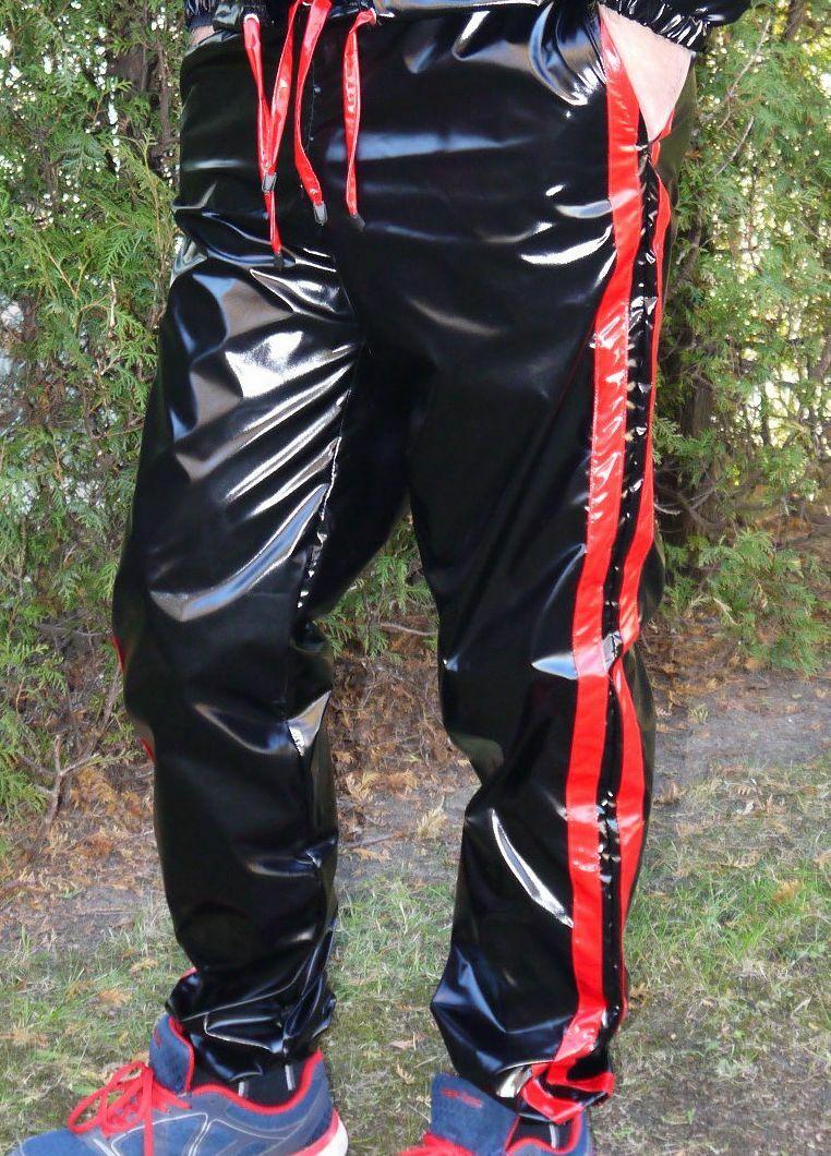 PVC nylon Lacquer nylon, Glossy - Pants JG - XS-5XL | eBay