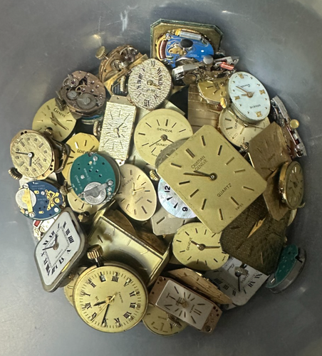 Geneve Mechanical & Quartz Watch Movements Lot For Watchmaker Crafts ...