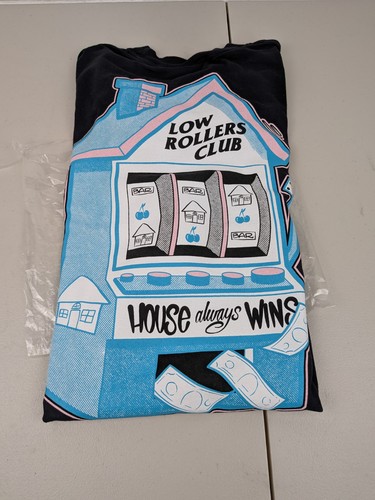 New House Party Distro X Low Rollers Club T Shirt Mens L Black Supdef ...
