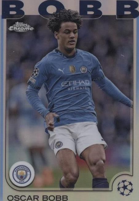 2024-25 Topps Chrome Uefa Club Competitions - Oscar Bobb #91 Refractor ...