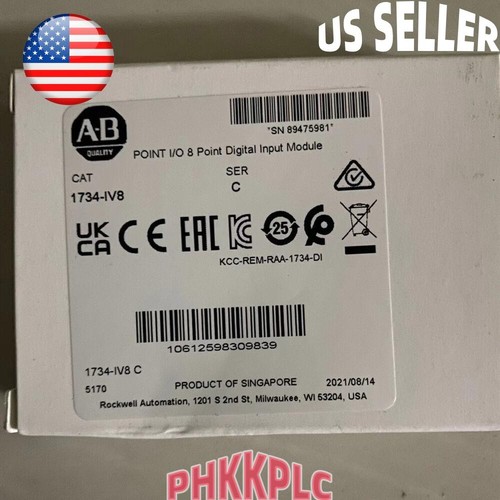 New AB 1734-IV8 SER C POINT I/O 8 Point Digital Input Module US Free ...
