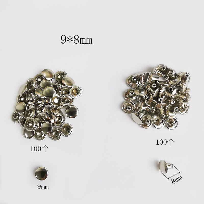 Double Cap Rivets Stud Rapid Rivets Leather Craft Repair 5mm 8mm 9mm ...