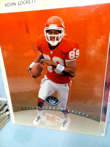 KEVIN LOCKETT CHIEFS FOOTBALL CARD Jumbo 8" x 10" PHOTO PICTURE | eBay