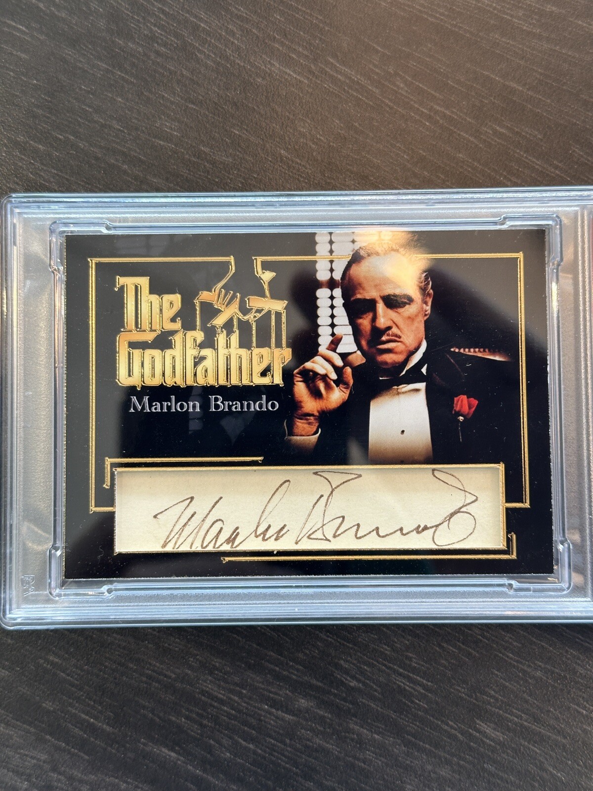 Marlon Brando Signed Cut Custom Card Godfather Corleone PSA AUTOGRAPH ...