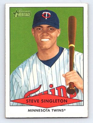 2007 Bowman Heritage Steve Singleton #BHP66 Minnesota Twins | eBay
