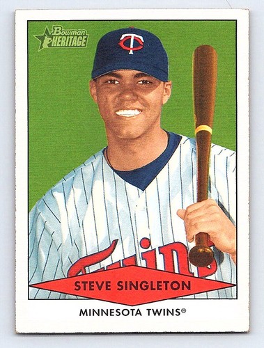 2007 Bowman Heritage Steve Singleton #BHP66 Minnesota Twins | eBay