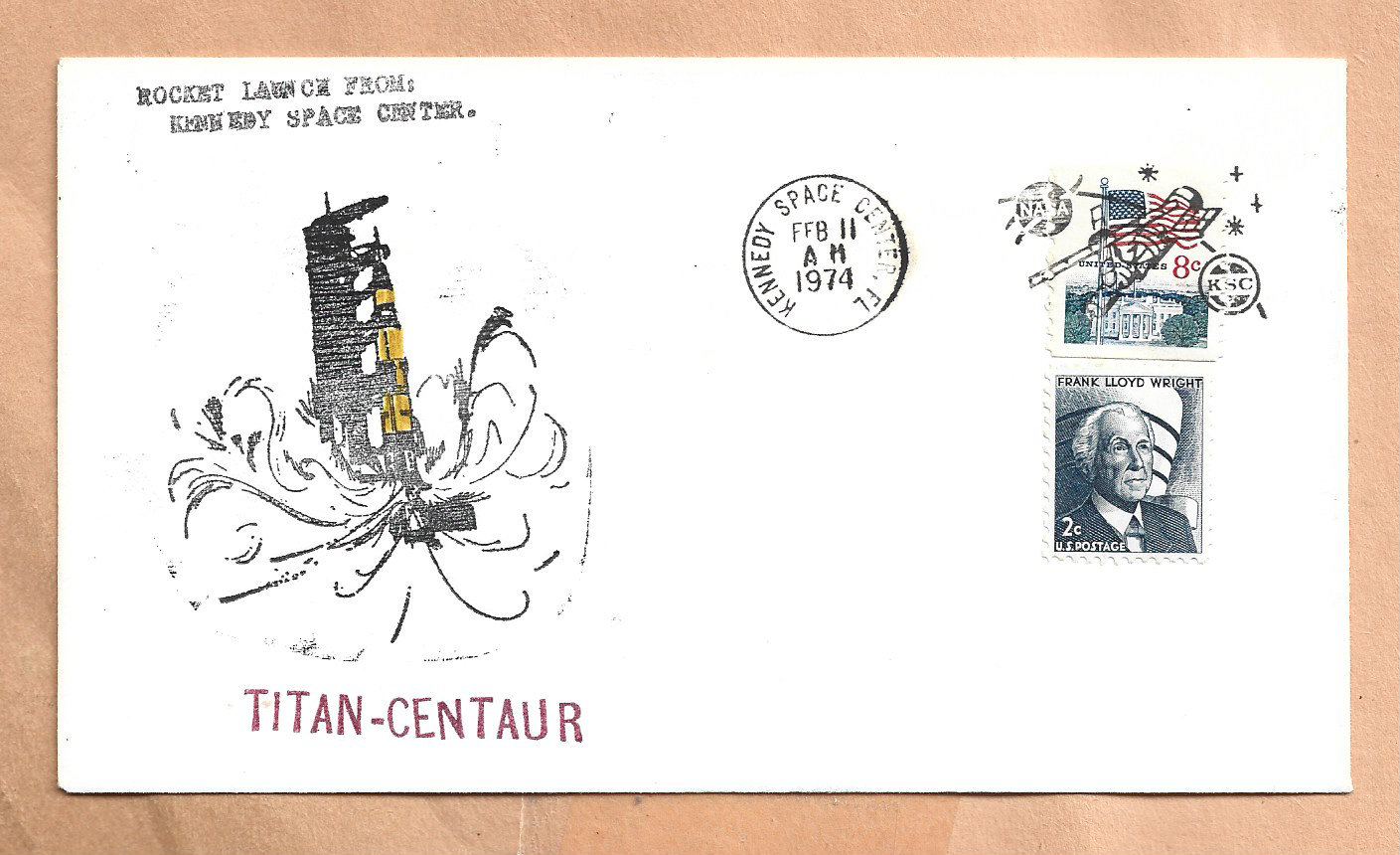 ATLAS CENTAUR LAUNCH FEB 11,1974 KSC SPACE COVER NASA | eBay UK