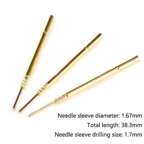R100-4W 1.67mm Diameter 38.3mm Length Metal Test Probe Needle Cover ...