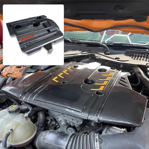 Carbon Fiber Car Engine Cover Protector Kit For Ford Mustang 2.3T 2015 ...