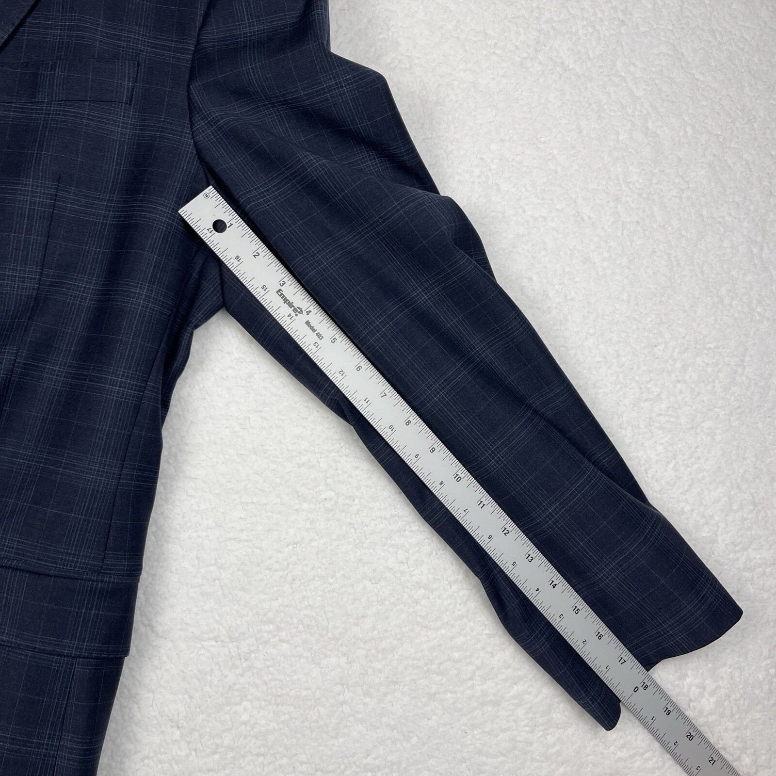Brooks Brothers 346 Explorer Fitzgerald Fit Blue Plaid Suit 44R Pants ...