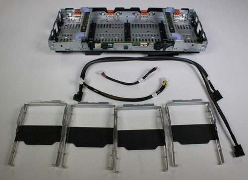 Dell PowerEdge R740xd LFF 4x 3.5" Mid Backplane Kit Cables and Trays ...
