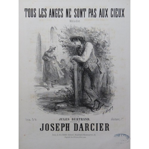 Dan Joseph all The Angels Are Not Aux Heaven Singer Piano ca1870 | eBay