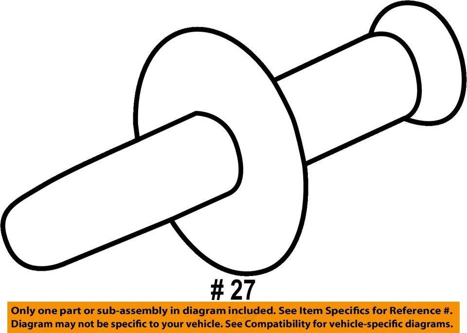 GM OEM 97-24 Classic Bumper Components-License Bracket Rivet 11516936 ...