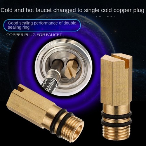 3pcs Brass Faucet Plug Inlet Plug Fitting Taps Spare Tools Bathroom ...