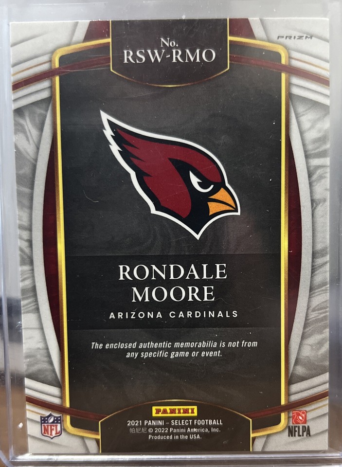 2021 Panini Select #RSW-RMO Rondale Moore Rookie RC PRIZM Rookie ...