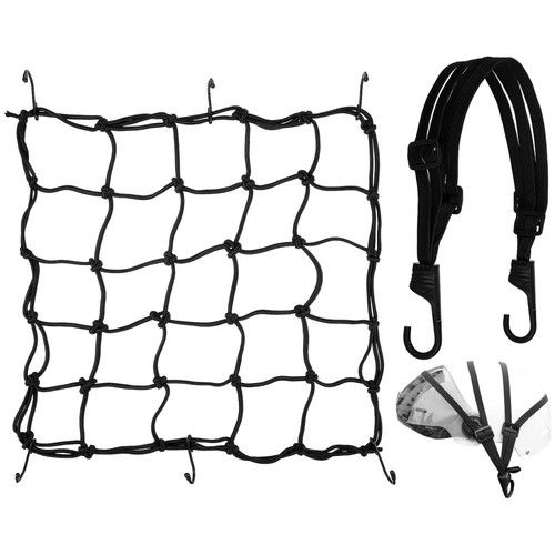 Car Luggage Net Bag Set Cargo Nets Bungee Cords Elastic Motorcycle | eBay