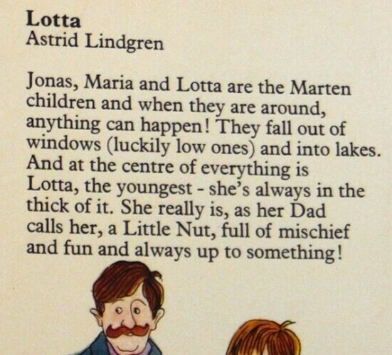 Lotta paperback by Astrid Lindgren 1979 vintage young adult fiction ...