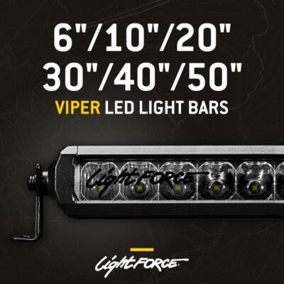 LIGHTFORCE VIPER 6" 10" 20" 30" 40" 50" SINGLE ROW LED LIGHT BAR | eBay ...