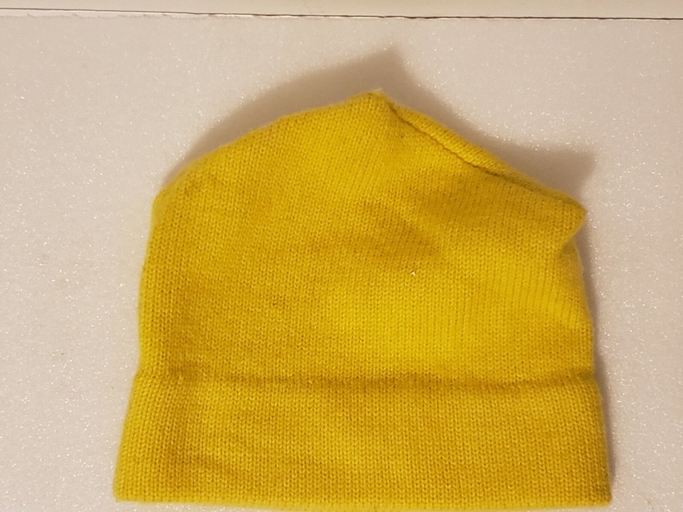 Aris Ski Hat 100% Wool Made In USA Yellow New York Aris | eBay
