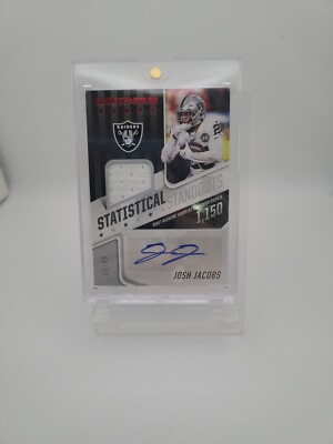 2020 Rookies & Stars Statistical Standouts Signatures /99 Josh Jacobs ...