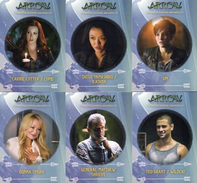 2016 Arrow Season 3 Character Bios Chase Card Set C1-6 | eBay