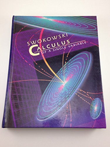 Calculus of a Single Variable, Swokowski, Earl 9780534925840| eBay