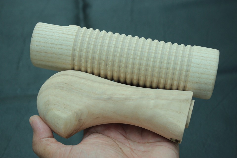 MOSSBERG 590 SHOCKWAVE 12 GA WOOD STOCK & FOREND BIRDSHEAD UNSTAINED ...