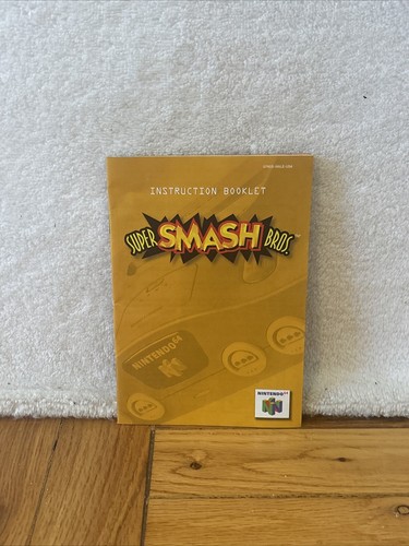 Super Smash Bros N64 Nintendo 64 Manual Instruction Booklet ONLY FREE ...