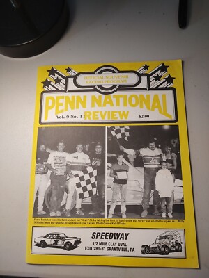 1990 Penn National Speedway Program Volume 9 Number 11 | eBay