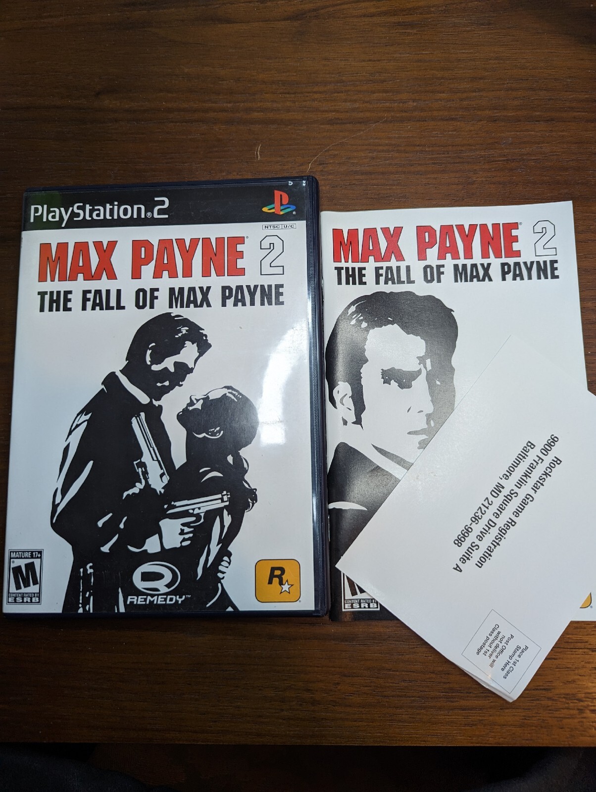 Max Payne 2 Fall of Max Payne - Sony Playstation 2 PS2 - COMPLETE w ...