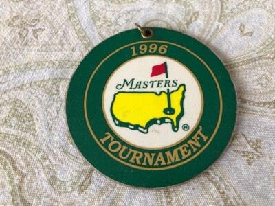HARD TO FIND! 1996 MASTERS TOURNAMENT BAG TAG FALDO NORMAN DUAL AUGUSTA ...