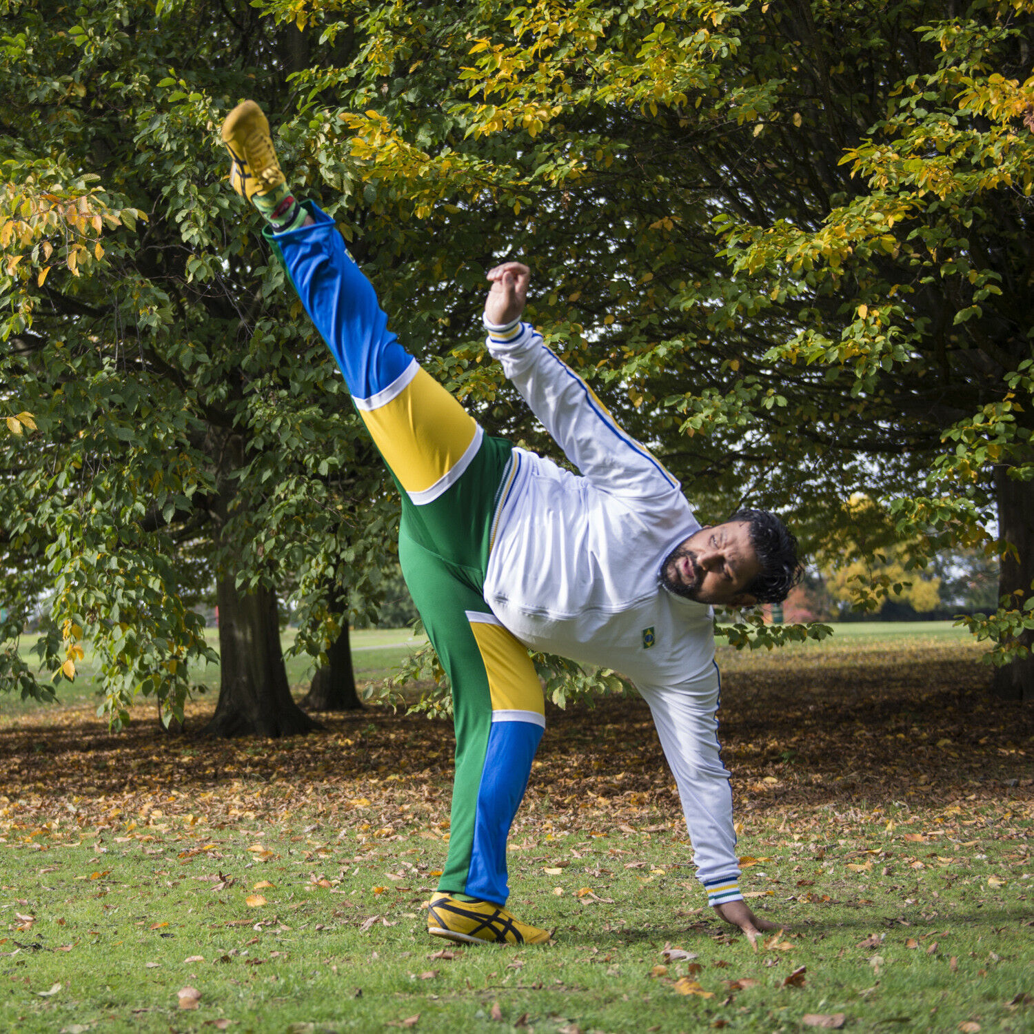 Unisex Brazil Flag Capoeira Abada Martial Arts Elastic Trousers Pants 5 ...