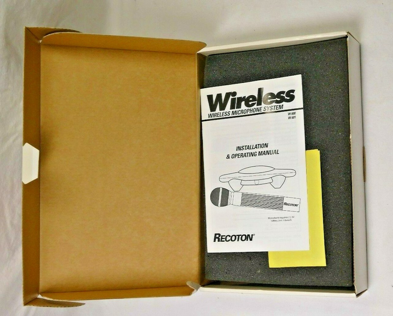 Recoton W600 Wireless Microphone System 900MHz NOS | eBay