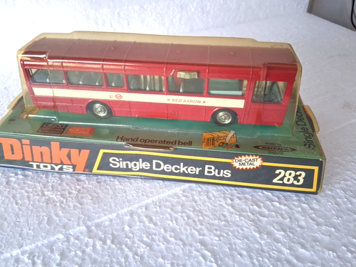 Dinky Toys 283 AEC Single Deck Bus Red Arrow Vintage. Blister Pack MINT ...