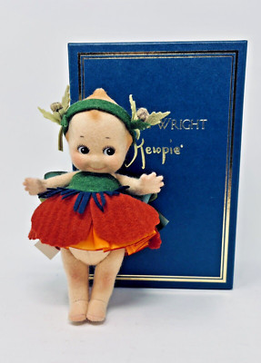 R JOHN WRIGHT Kewpie Poppy Flower 6" FELT DOLL FULLY JOINTED LE 250 COA #191 NEW | eBay