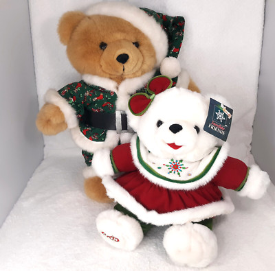 Christmas Teddy Bears DanDee Snowflake Girl w Tag & Teddy in Handmade ...