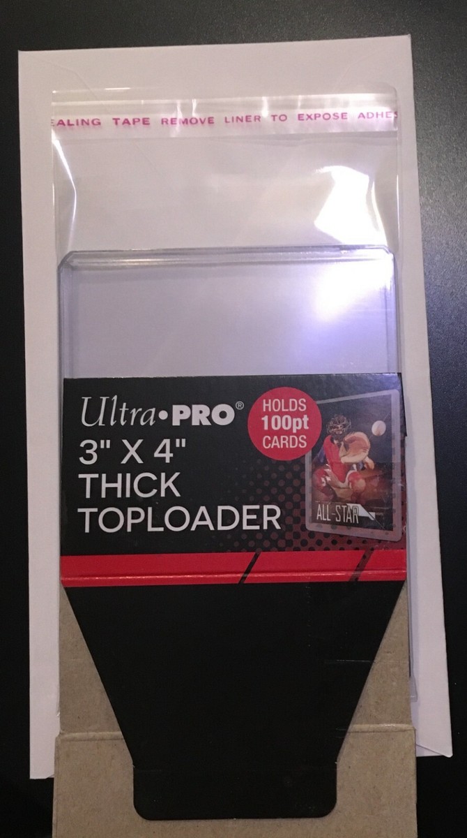 Sports Trading Card Toploaders & Holders For Standard 25-Pack Cardboard ...