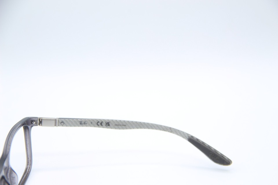 NEW RAY-BAN RB 8908 8061 GREY CARBON FIBER AUTHENTIC EYEGLASSES W/CASE ...