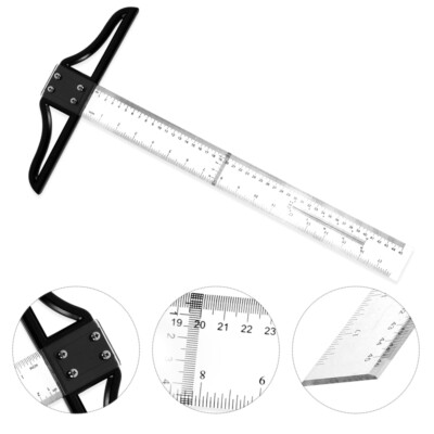 acrylic square ruler T Square Ruler Woodworking Tool T Ruler Scribe ...