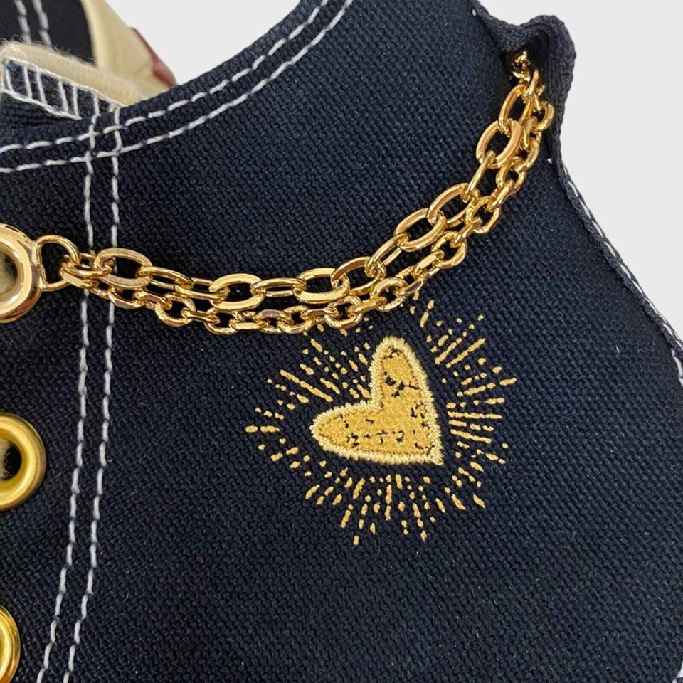 Converse Run Star Legacy CX Heart Chain Link Platform Sneakers Size 6 ...