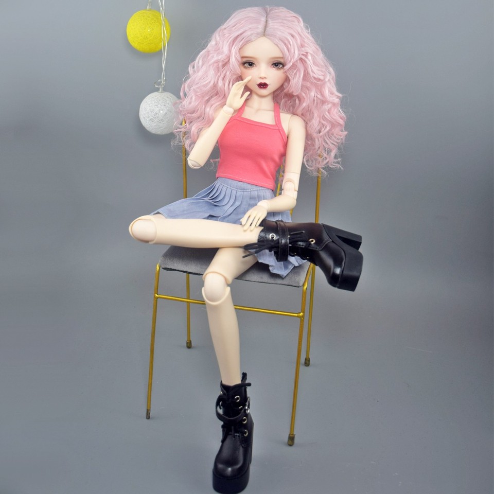 22 inch Female Doll Toy Handpainted Makeup Removable Fashion Outfit 1/3 ...