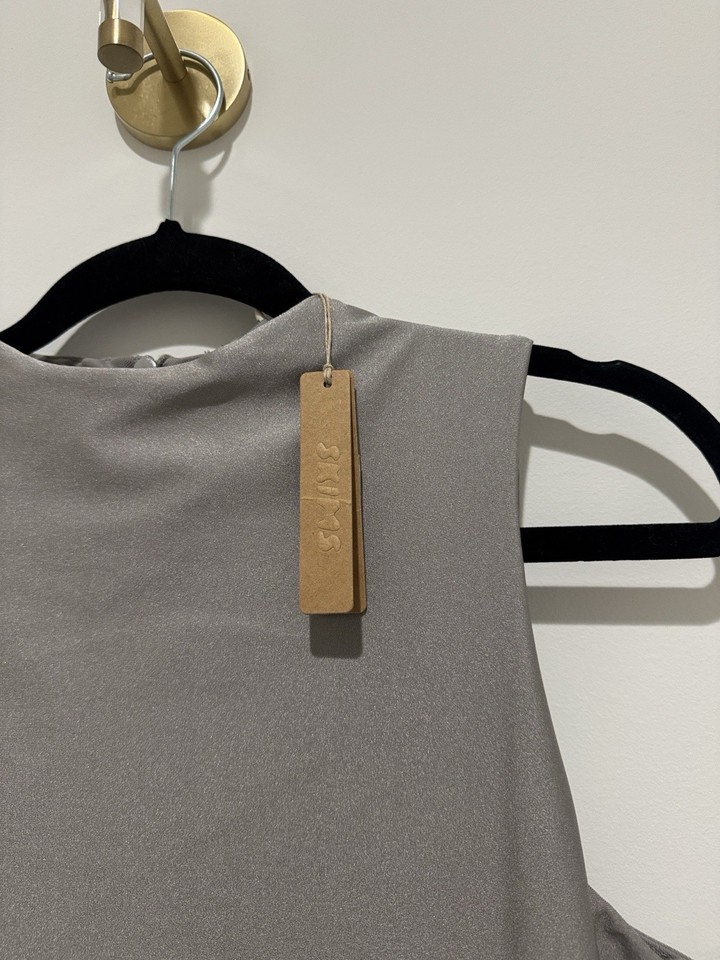 NWT Skims Metallic Gray Bodysuit Size XL | eBay